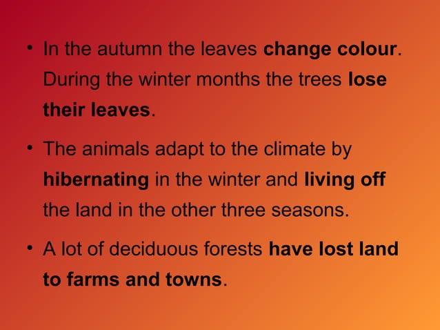 Temperate deciduous forest flora & fauna | PPT