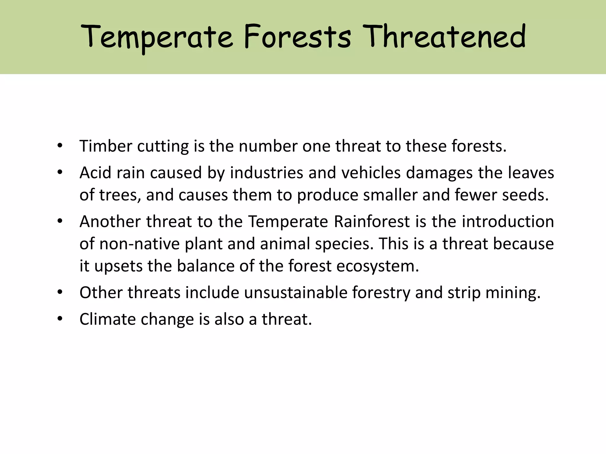 TEMPERATE FORESTS | PPTX