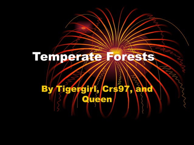 Temperate Forests | PPT