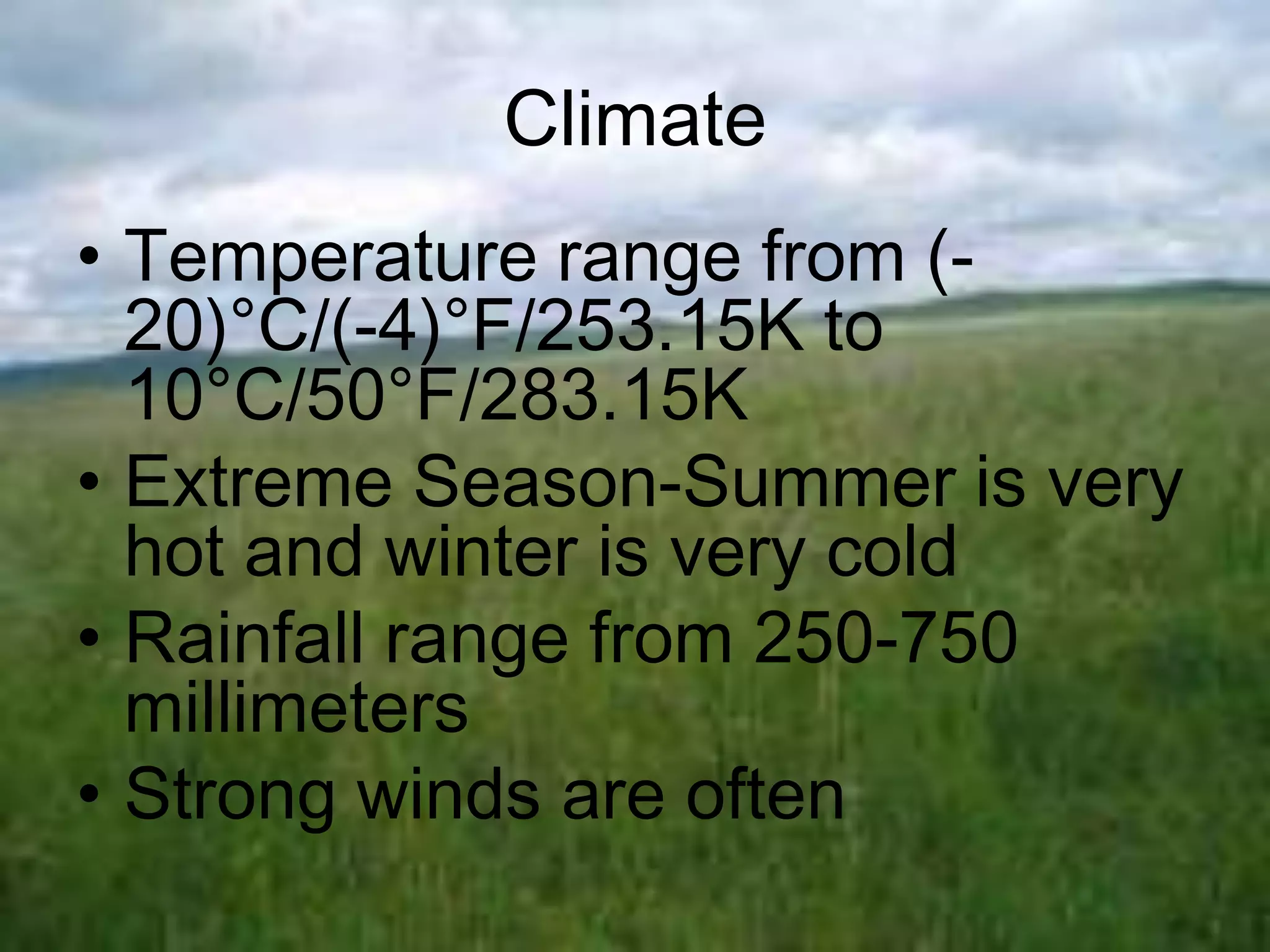Secondary 1 Geography-Temperate Grassland | PPT