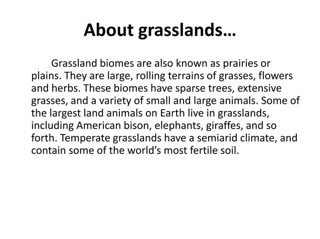 Temperate Grassland2 Ppt Free Download