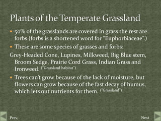 Temperate grasslands | PPTX