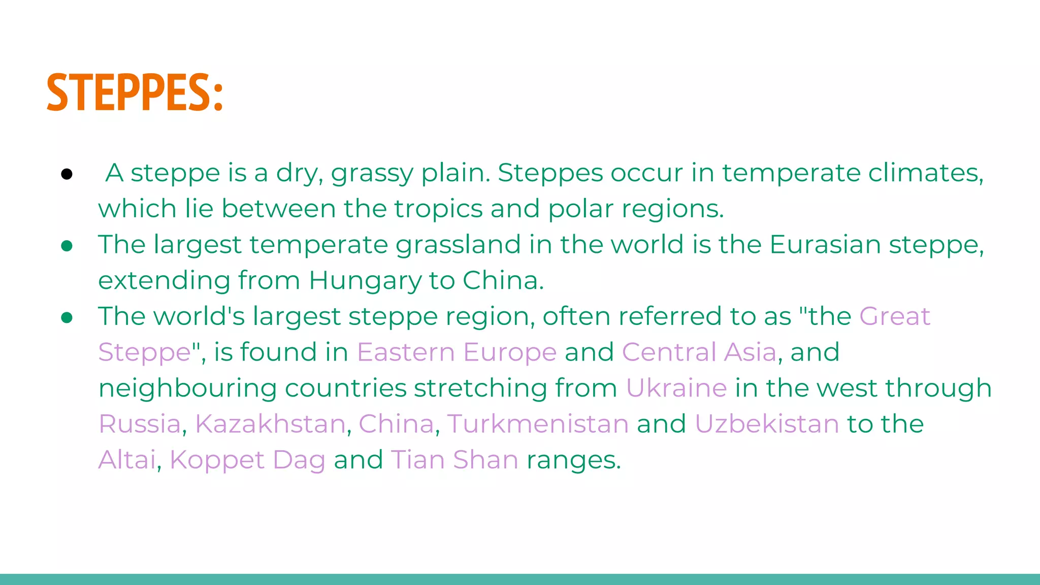 Temperate grasslands | PPTX