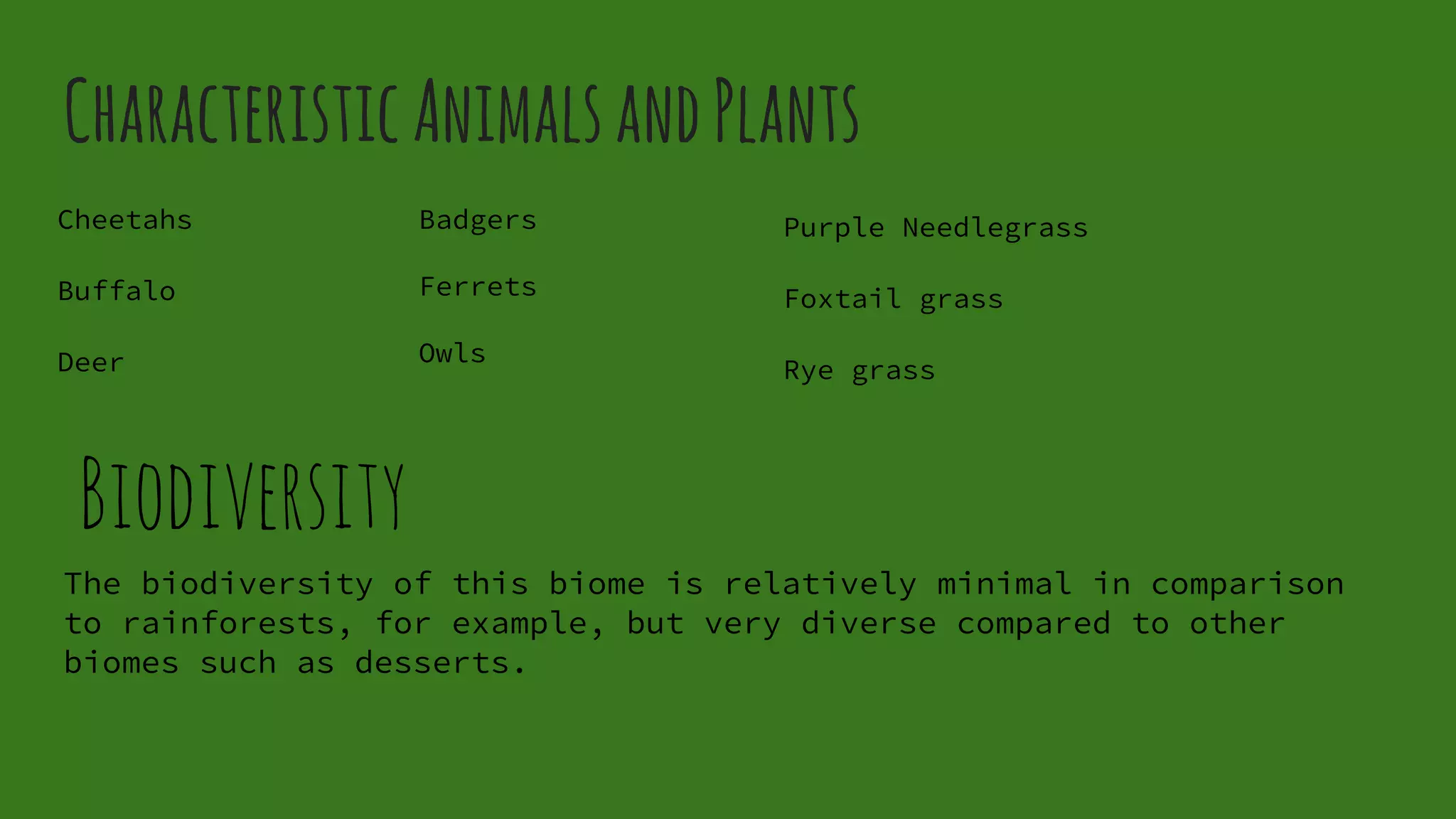 Temperate grasslands PERIOD 4 | PDF