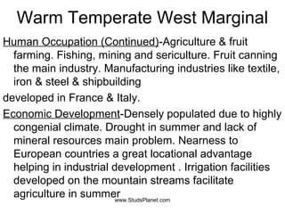 Temperate regions | PPT | Geography | Science