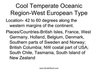 Temperate regions | PPT