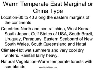 Temperate regions | PPT