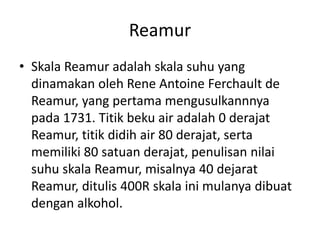 temperatur dan jenis-jenis termometer | PPTX