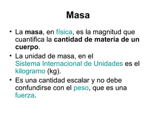 Temperatura, masa y volumen: densidad | PPT