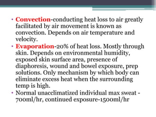 Temperature Humidity & Anesthesia | PPTX