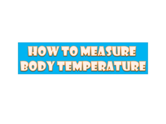 Body Temperature | PPT | Weather | Science