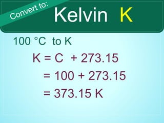 Temperature | Convertion of Celsius to Fahrenheit and vice versa | PPTX