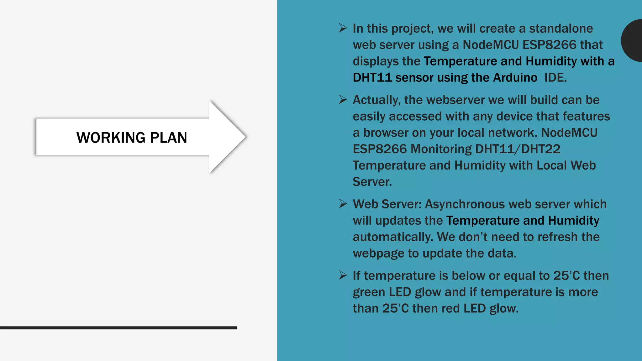 Temperature measurement using nodemcu esp8266 | PPTX