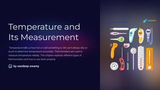 Temperature-and-Its-Measurement ppt notes 6th class science | PDF