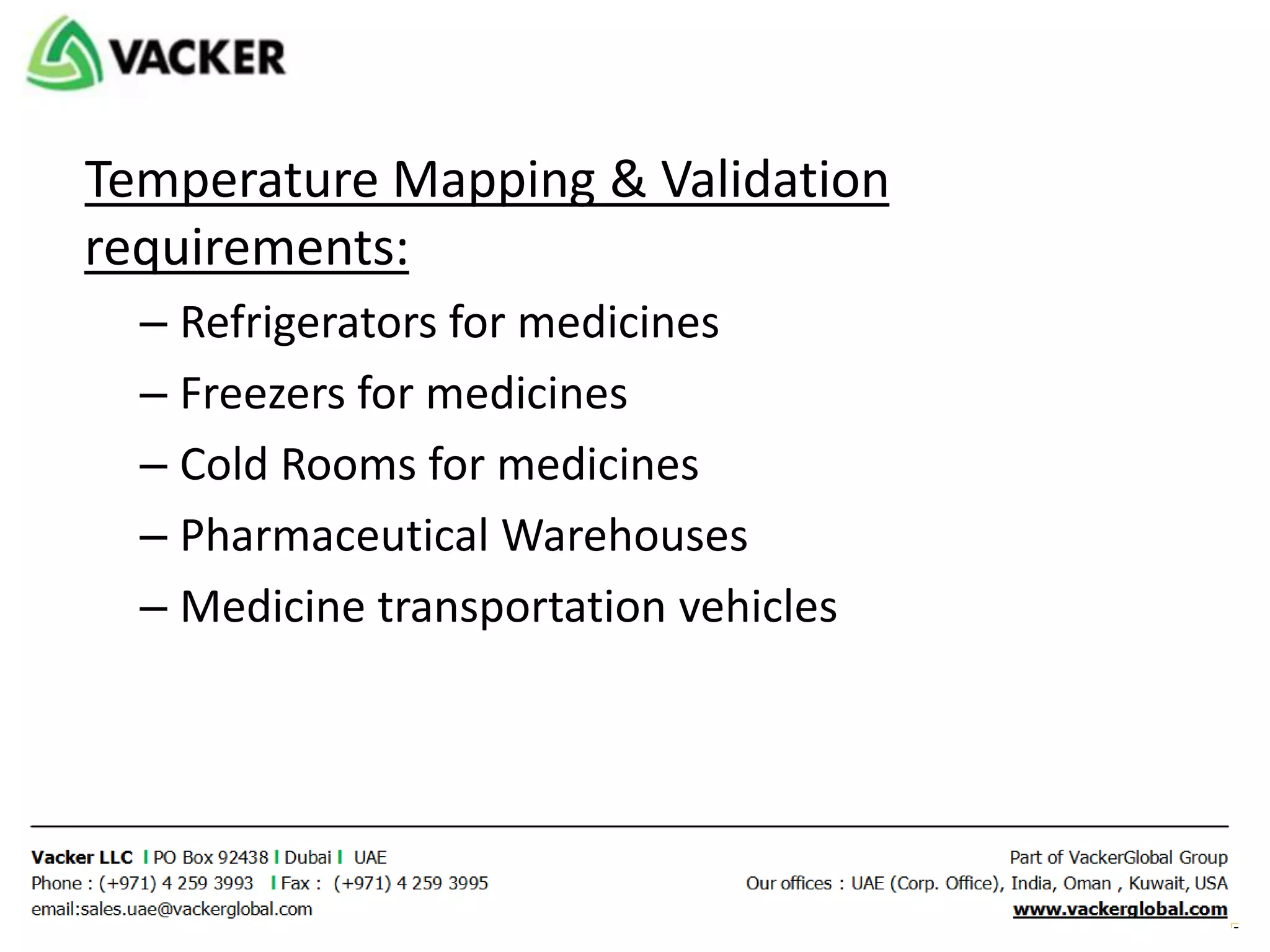 Temperature Mapping & Validation, Monitoring and Alert Solutions for ...