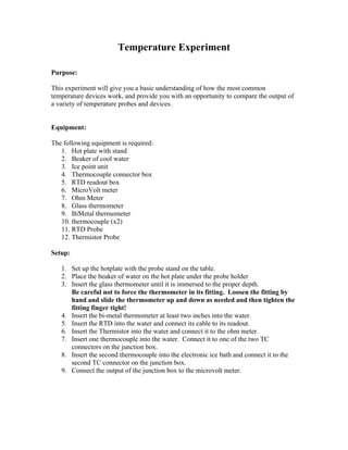 Temperature measurements | PDF