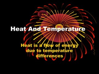 heat and temperature | PPT