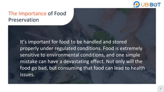 Temperature and Humidity Monitoring for Food Preservation | PPTX