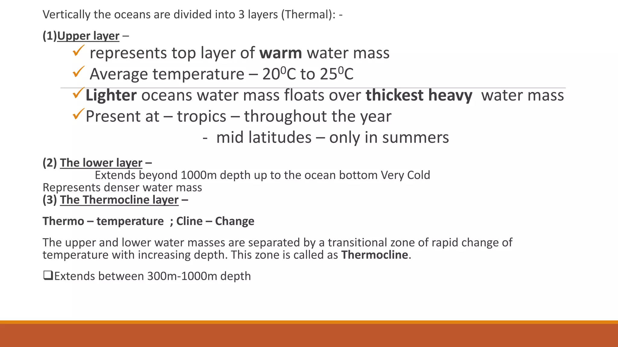 Temperature and it’s distribution(ocean) | PPTX