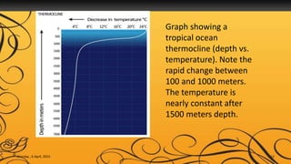 Temperature and its vertical distribution in ocean water | PPTX