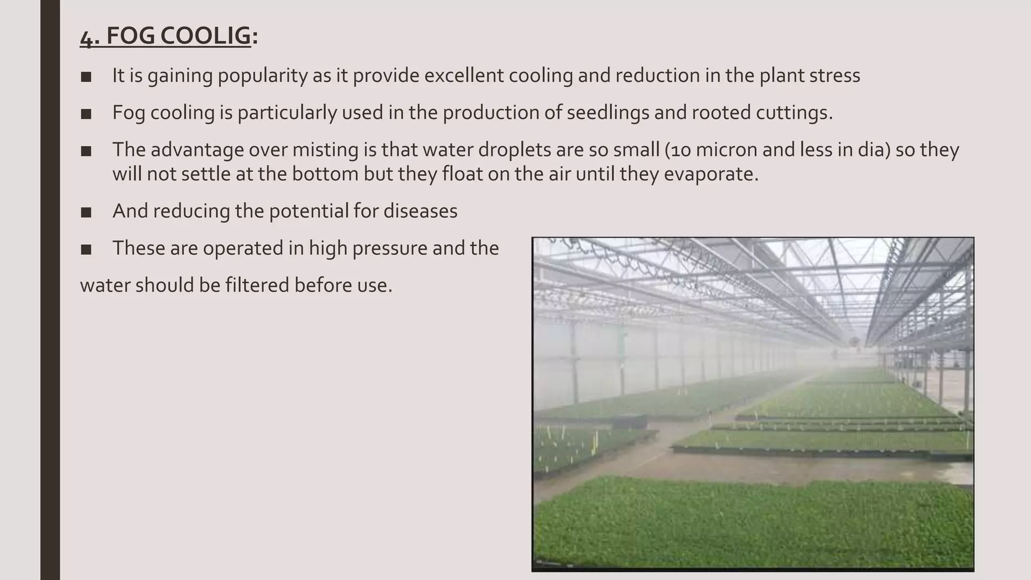 Temperature and shade regulation in green house | PPTX