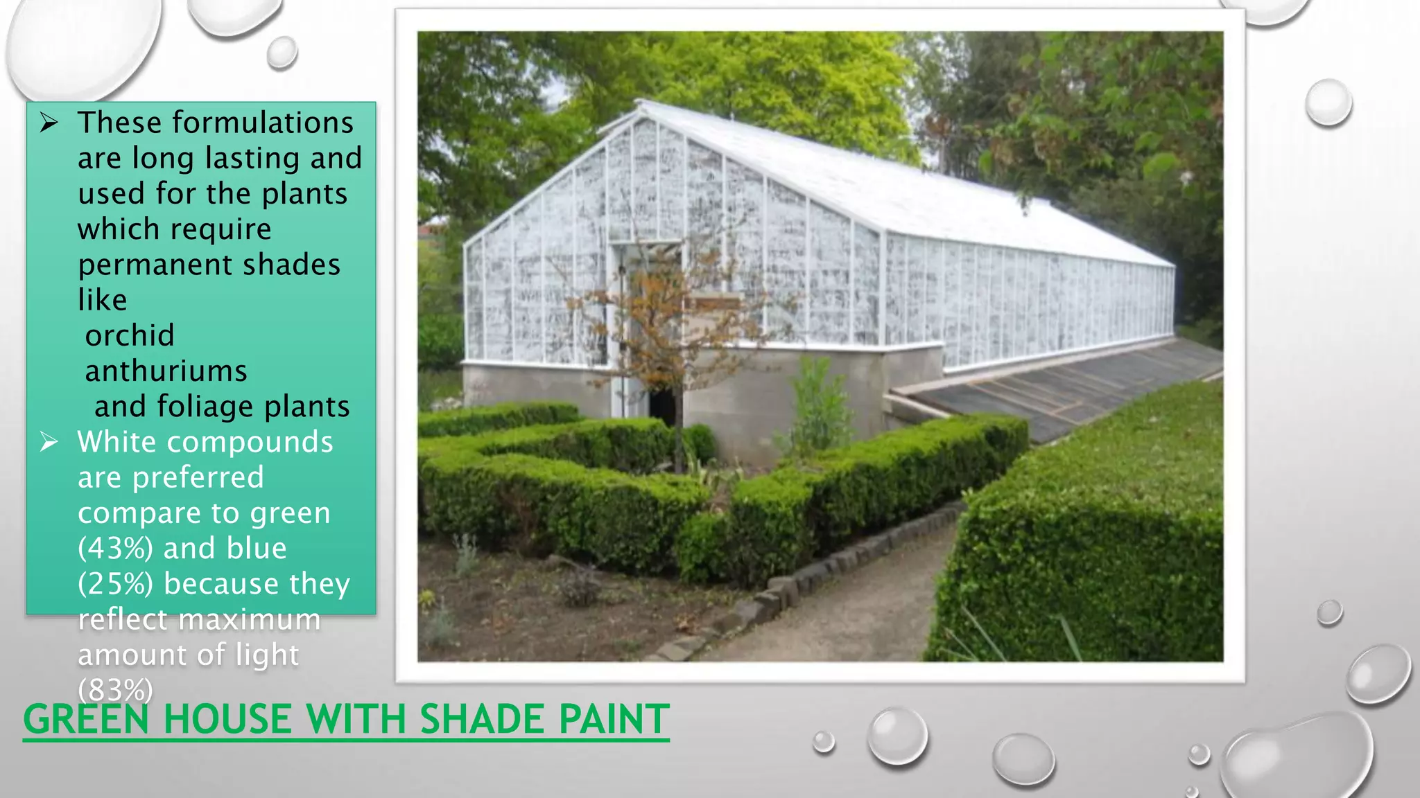 Temperature and shade regulation in green house | PPTX