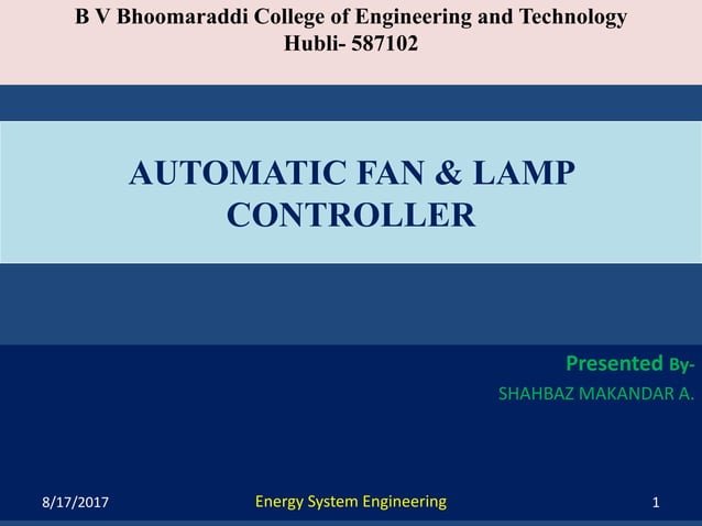 Temperature based fan controller | PPTX