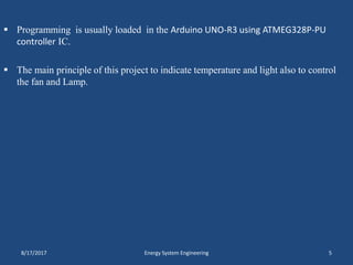 Temperature based fan controller | PPTX
