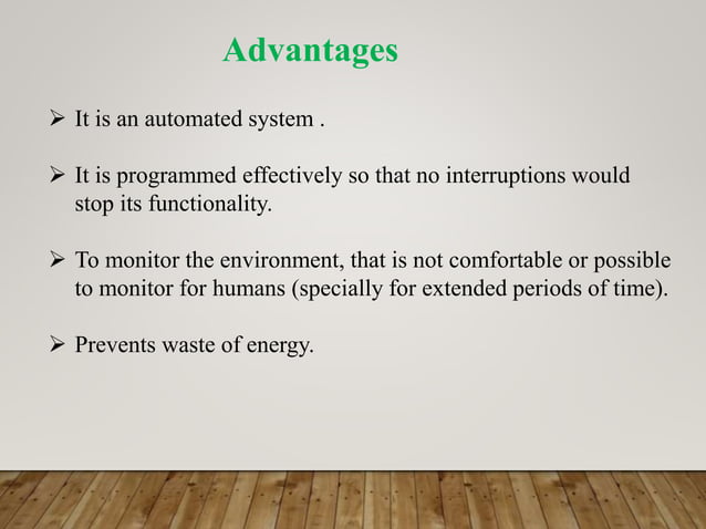 DESIGN OF TEMPERATURE BASED FAN SPEED CONTROL and MONITORING USING ARDUINO | PPTX | Home ...