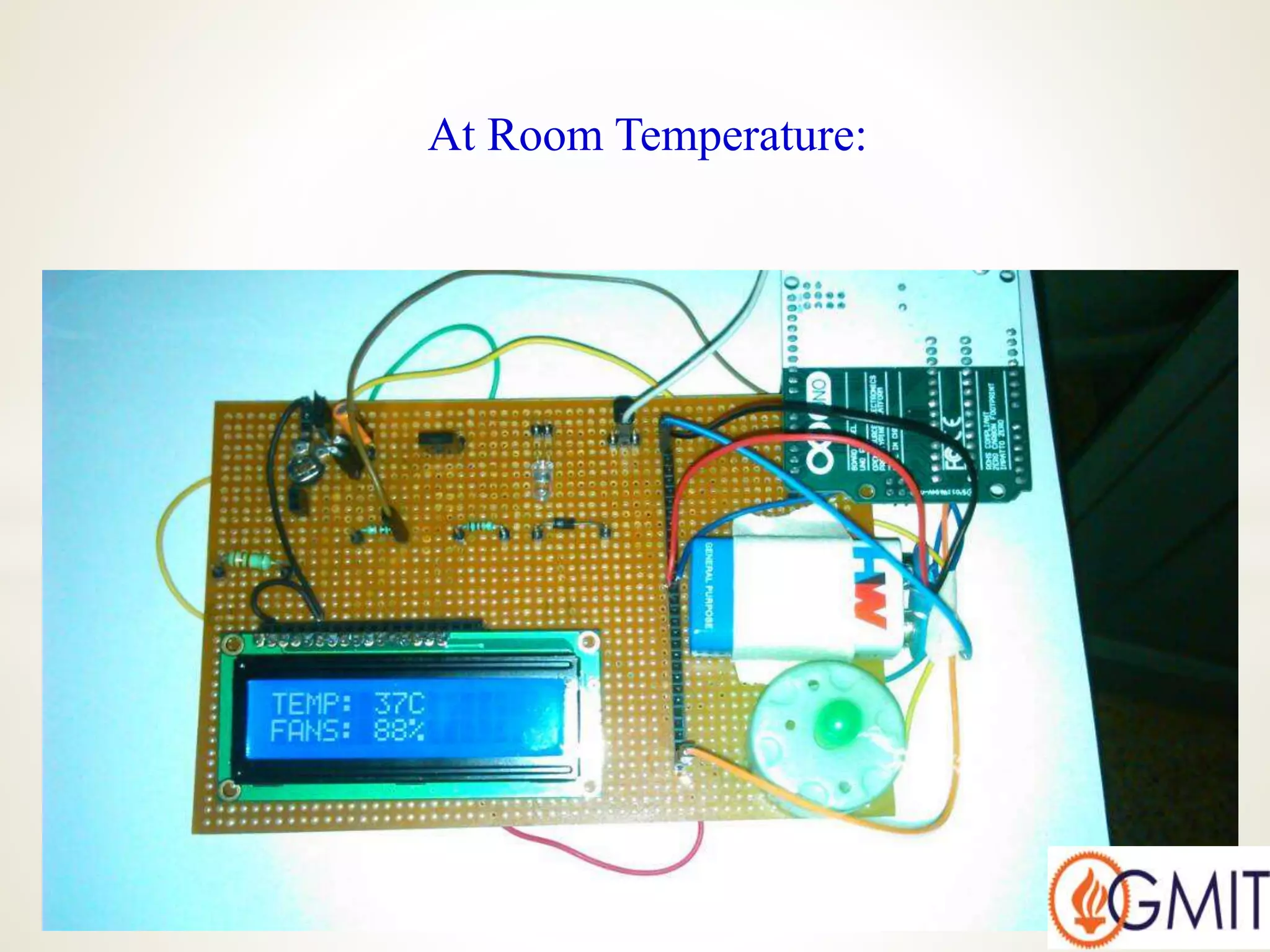 Temperature based fan speed control & monitoring using | PPTX