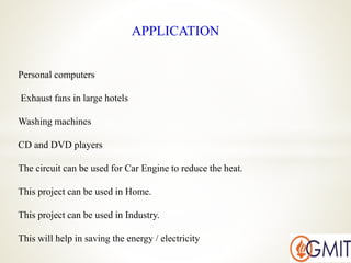 Temperature based fan speed control & monitoring using | PPTX