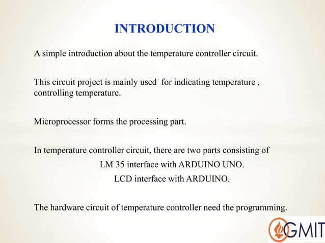 Temperature based fan speed control & monitoring using | PPTX | Home ...