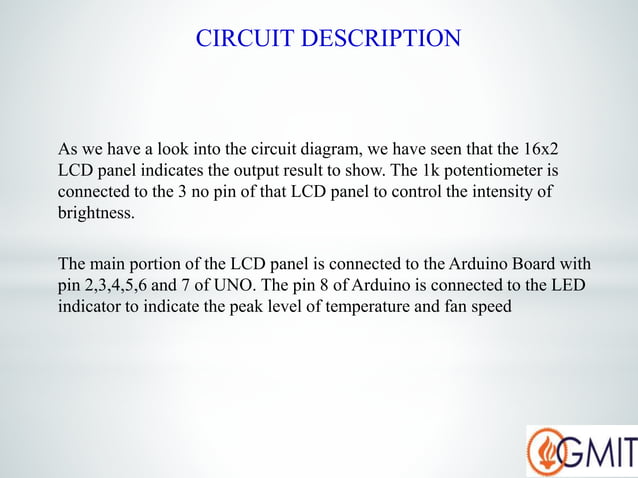 Temperature based fan speed control & monitoring using | PPTX | Home ...