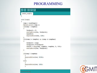Temperature based fan speed control & monitoring using | PPTX