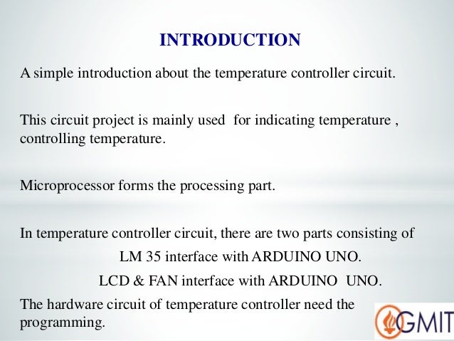 Temperature based fan speed control & monitoring using Temperature based fan speed control & monitoring using