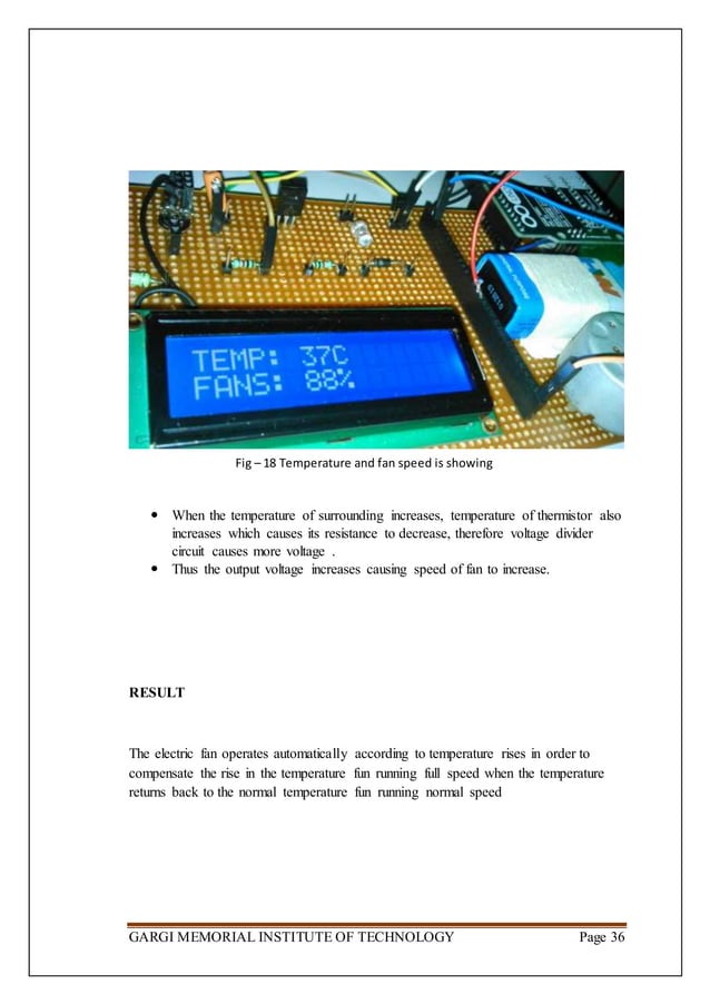 Temperature Based Fan Speed Control And Monitoring Using Arduino