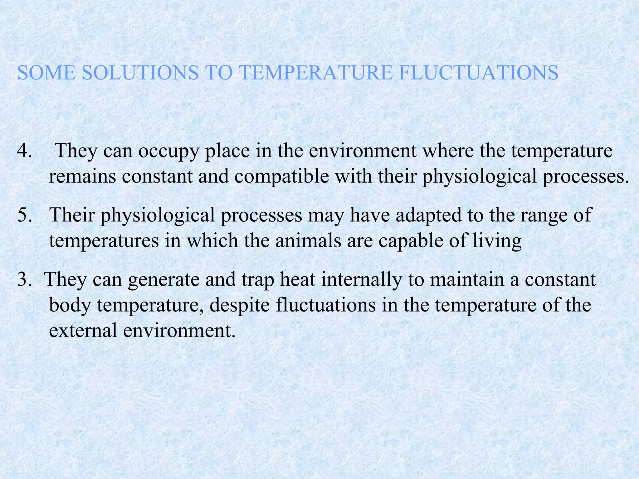 Temperature & body regulation | PPT