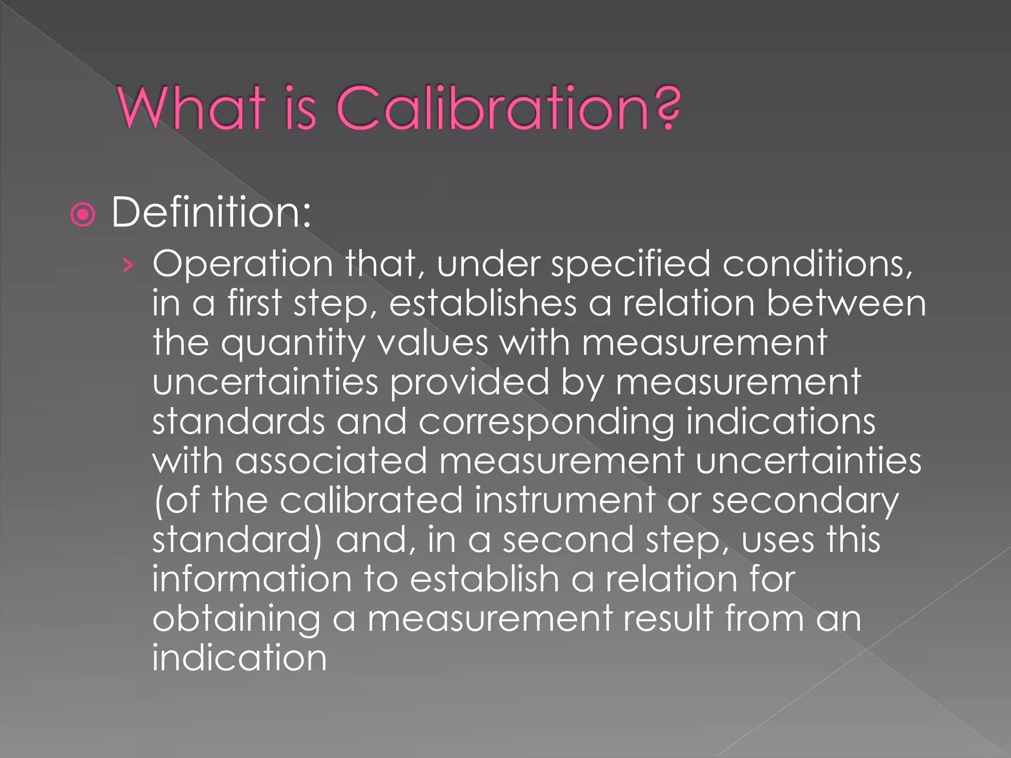 Temperature calibration | PPTX