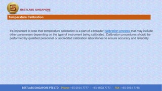 Temperature Calibration in Singapore.pptx | Pharmaceutical Industry | Industries