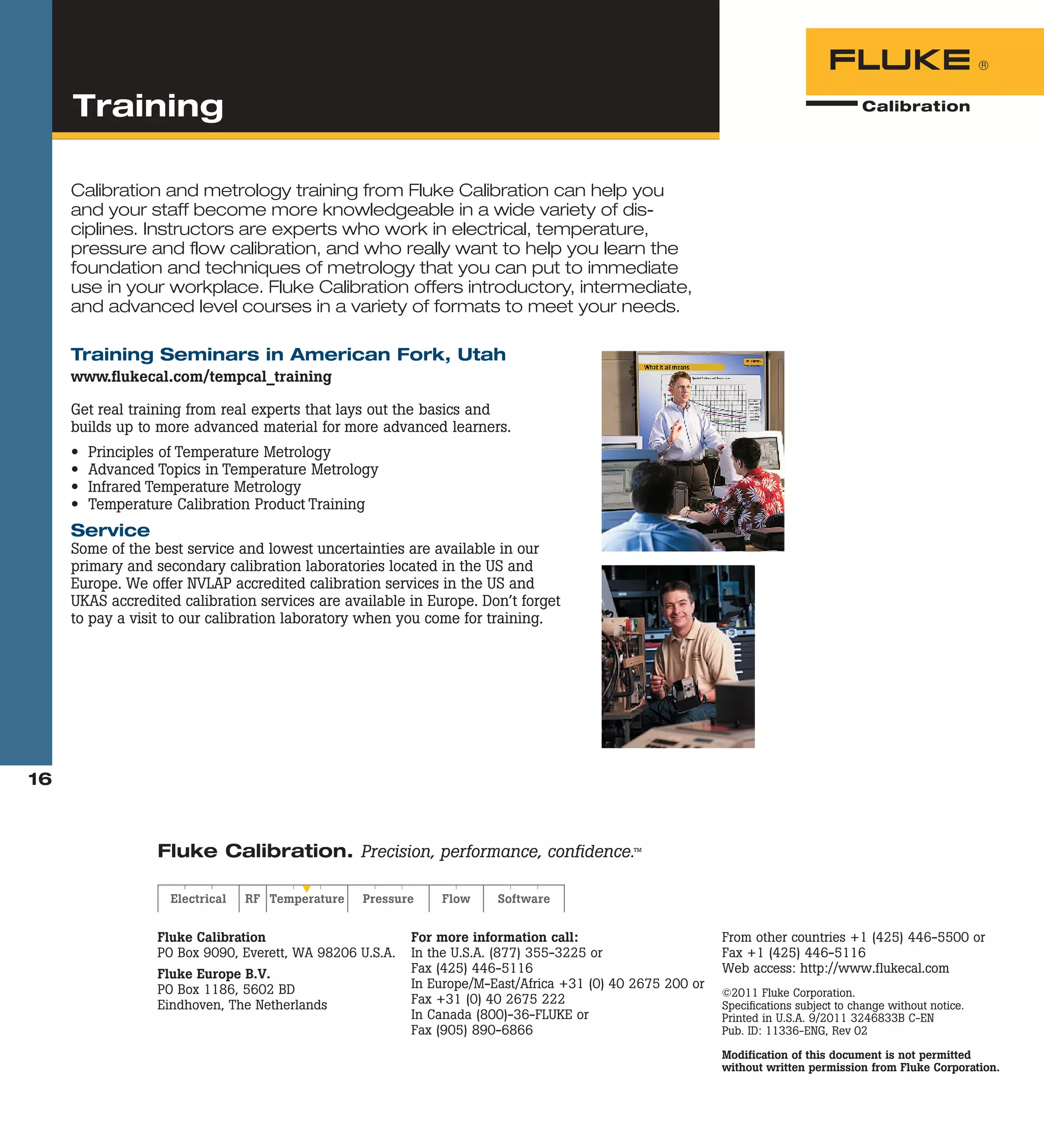 Industrial Temperature Calibration Selection Guide by Fluke Calibration | PDF | Physics | Science