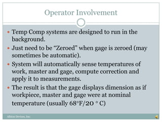 Temperature compensation for precision gaging | PPTX | Computing ...