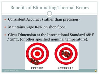 Temperature compensation for precision gaging | PPTX | Computing ...