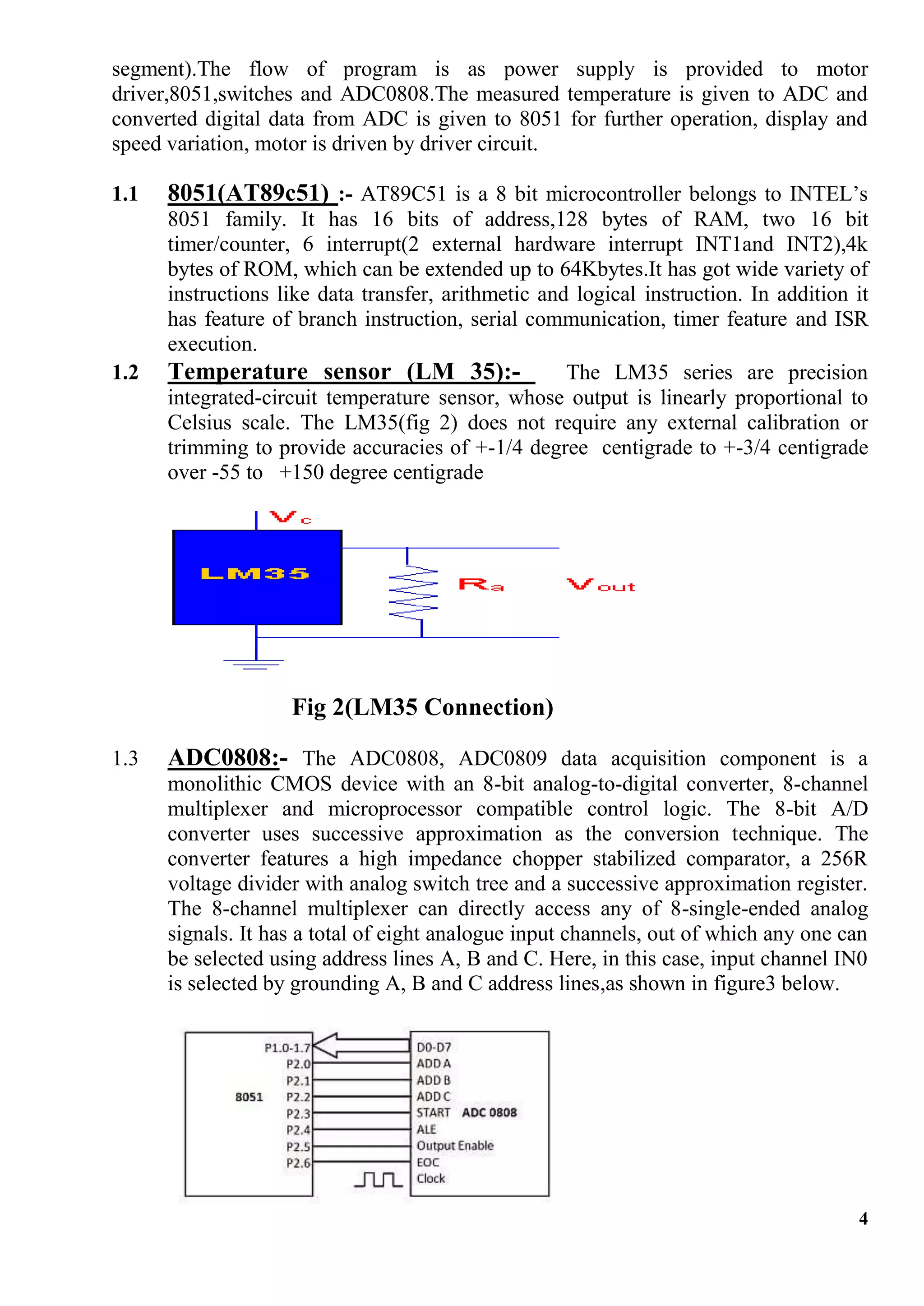 Temperature Controlled Fan Report | DOCX