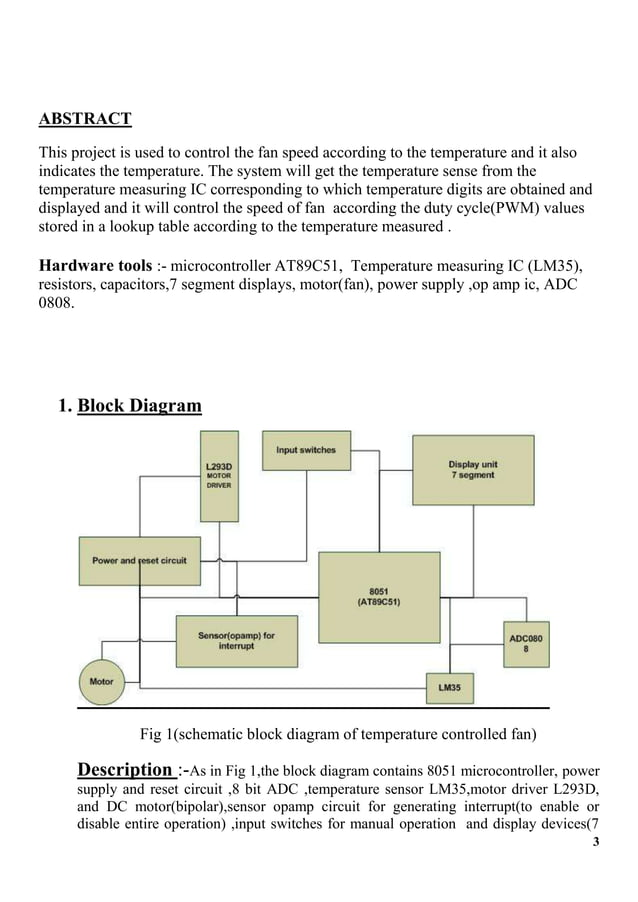 Temperature Controlled Fan Report | DOCX