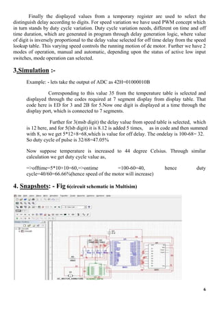 Temperature Controlled Fan Report | DOCX