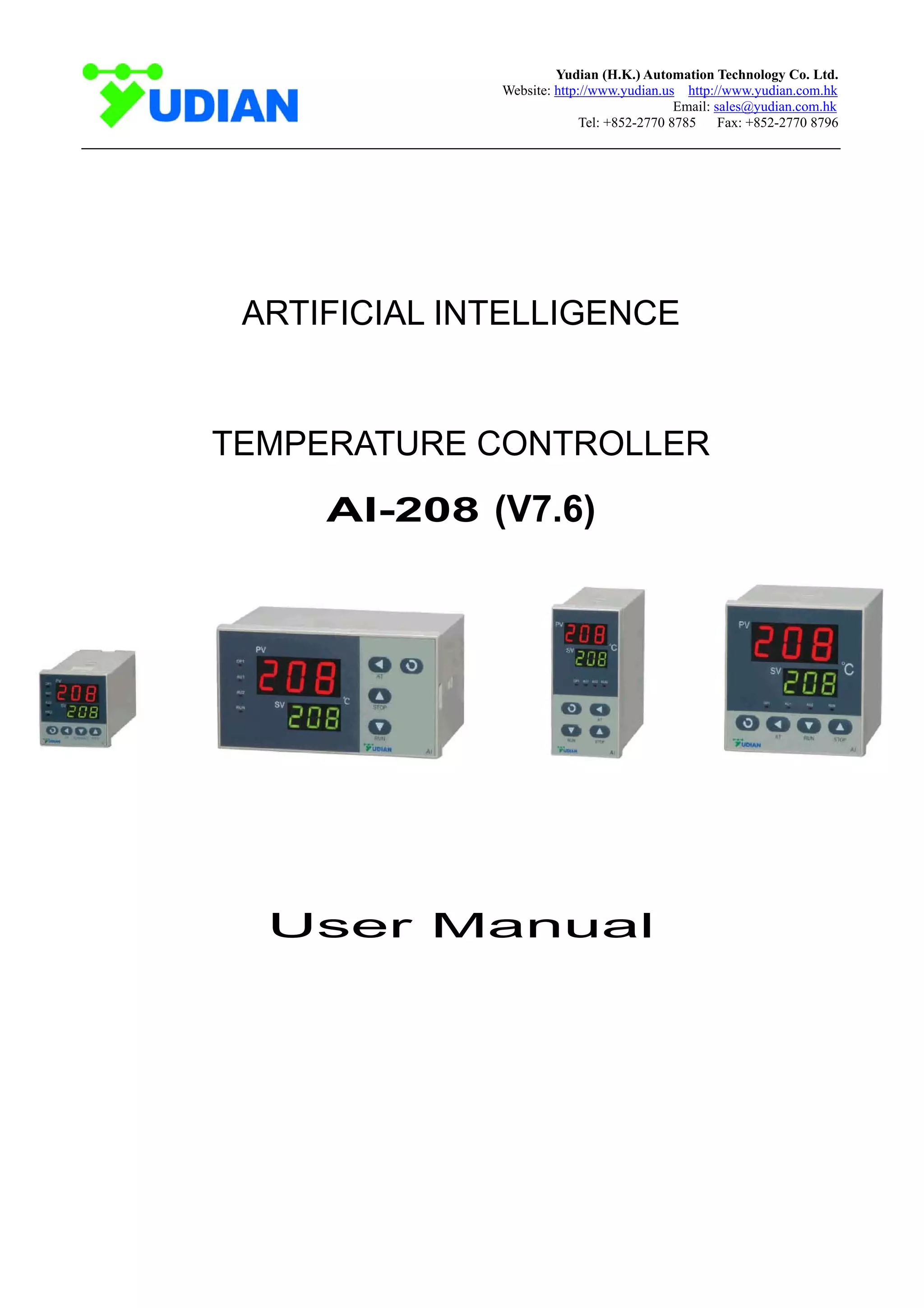 Temperature controllerai208v76 | PDF