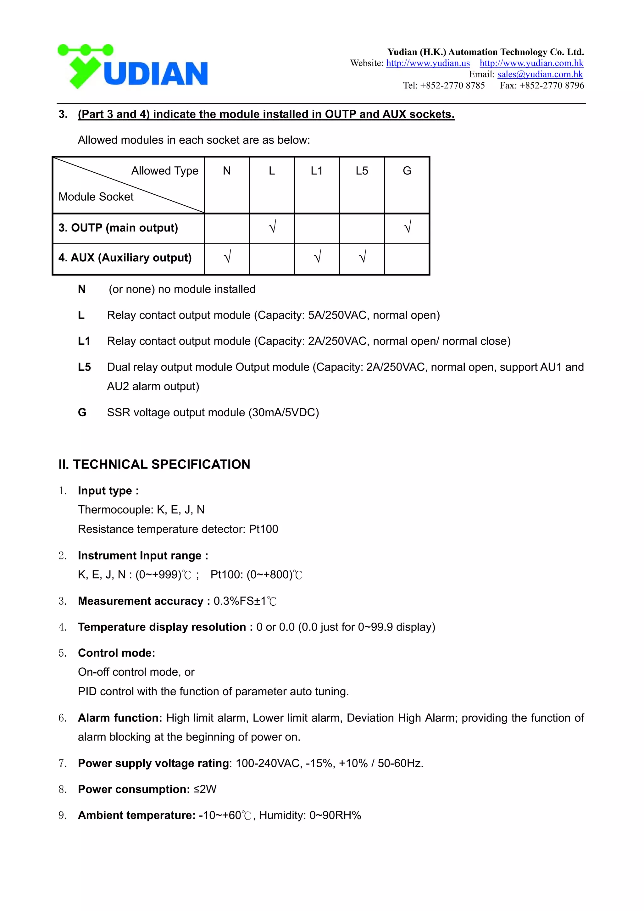 Temperature controllerai208v76 | PDF