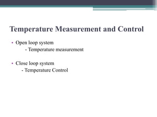 Temperature controller of hot and cold reservoir | PPTX