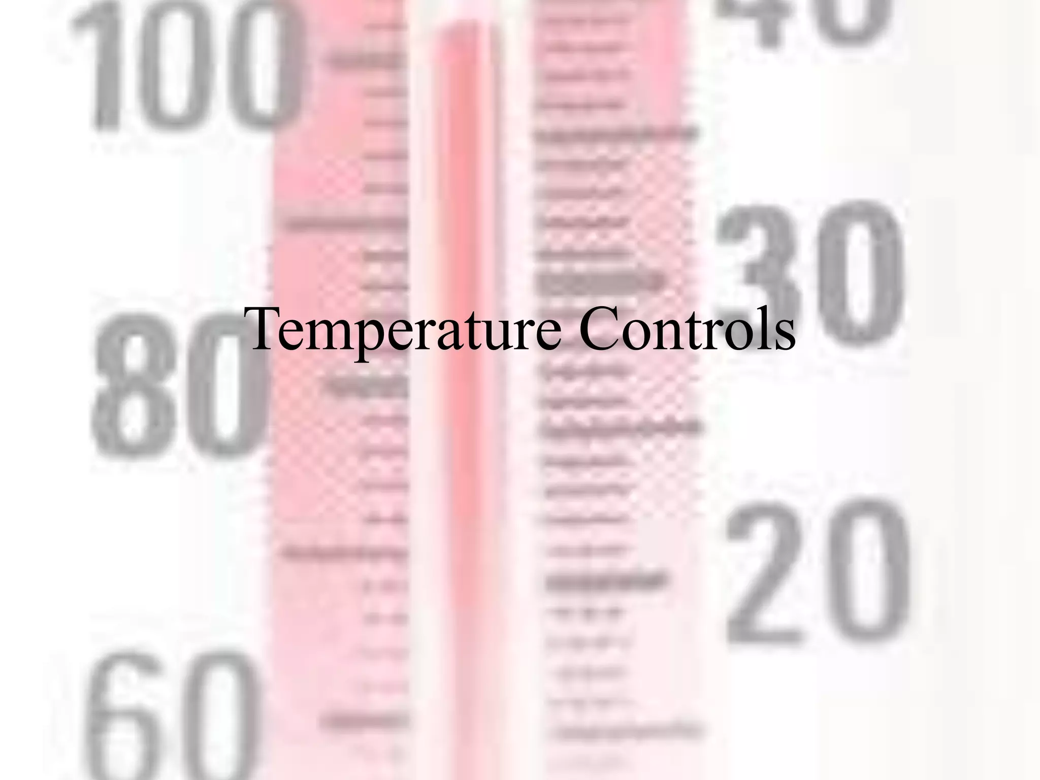 Temperature controls | PPTX