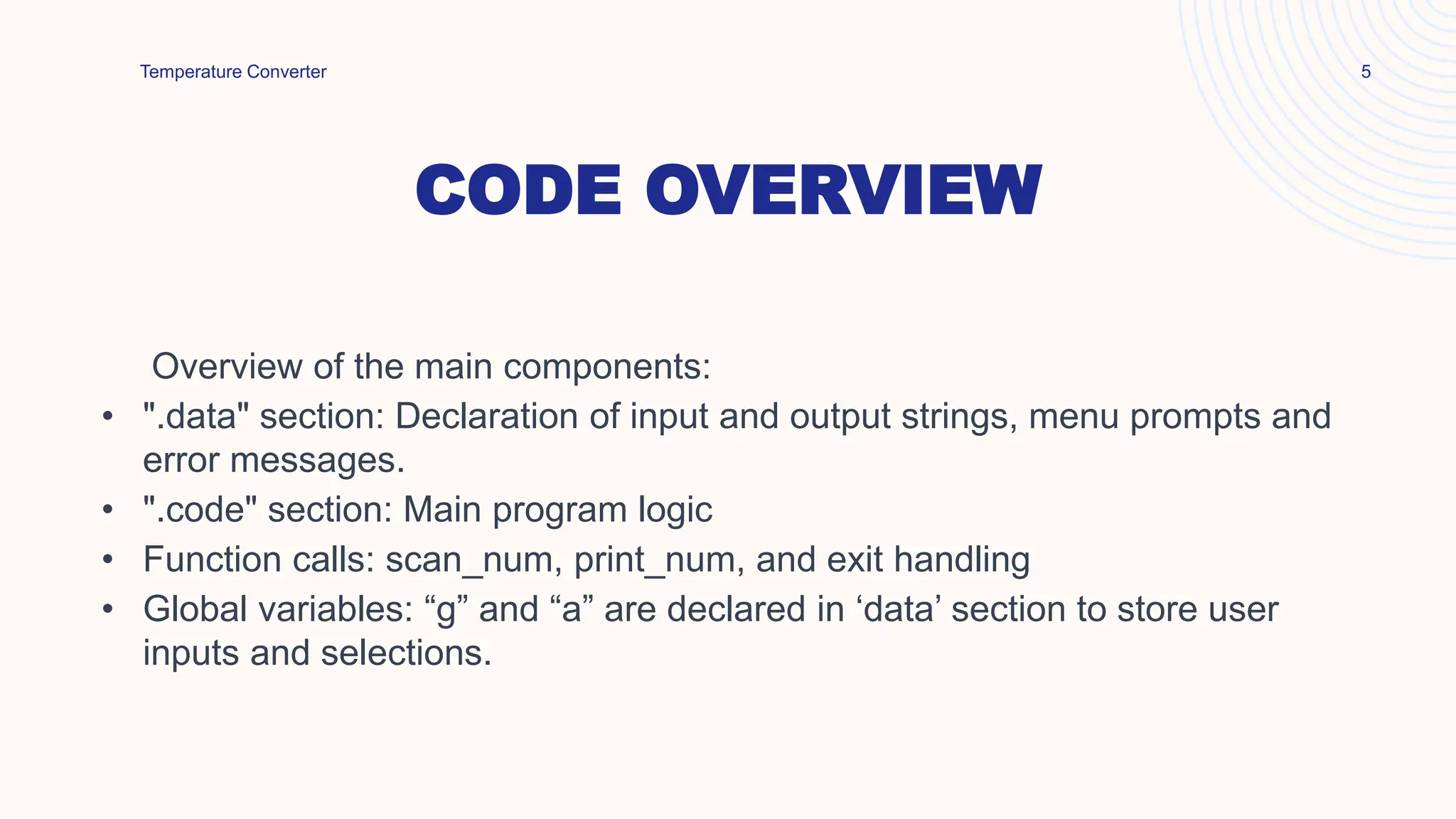 Temperature Converter is leay and I.pptx | Programming Languages | Computing